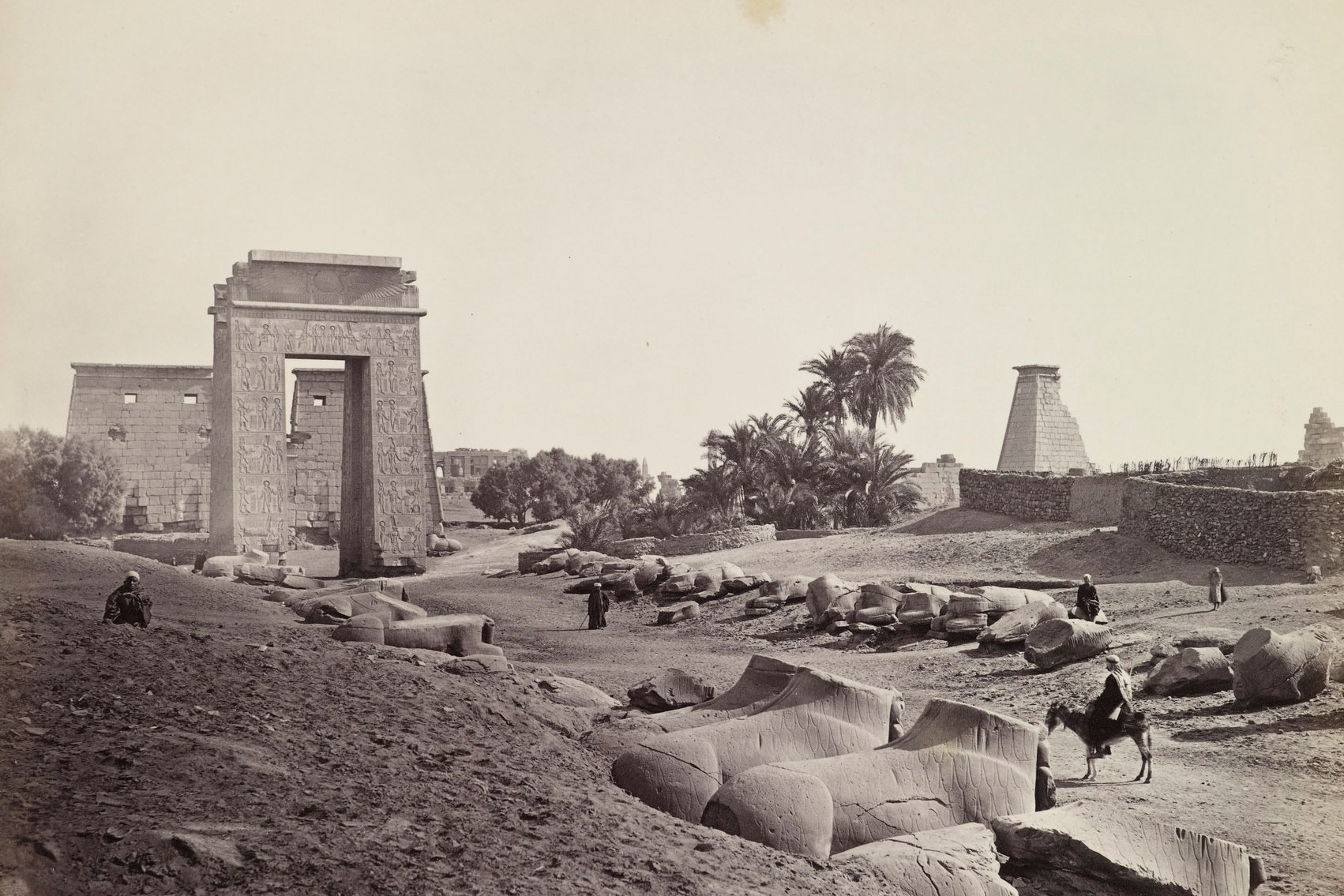 Carnac - The Great Hall etc, from the Salt Lake - Explore Luxor