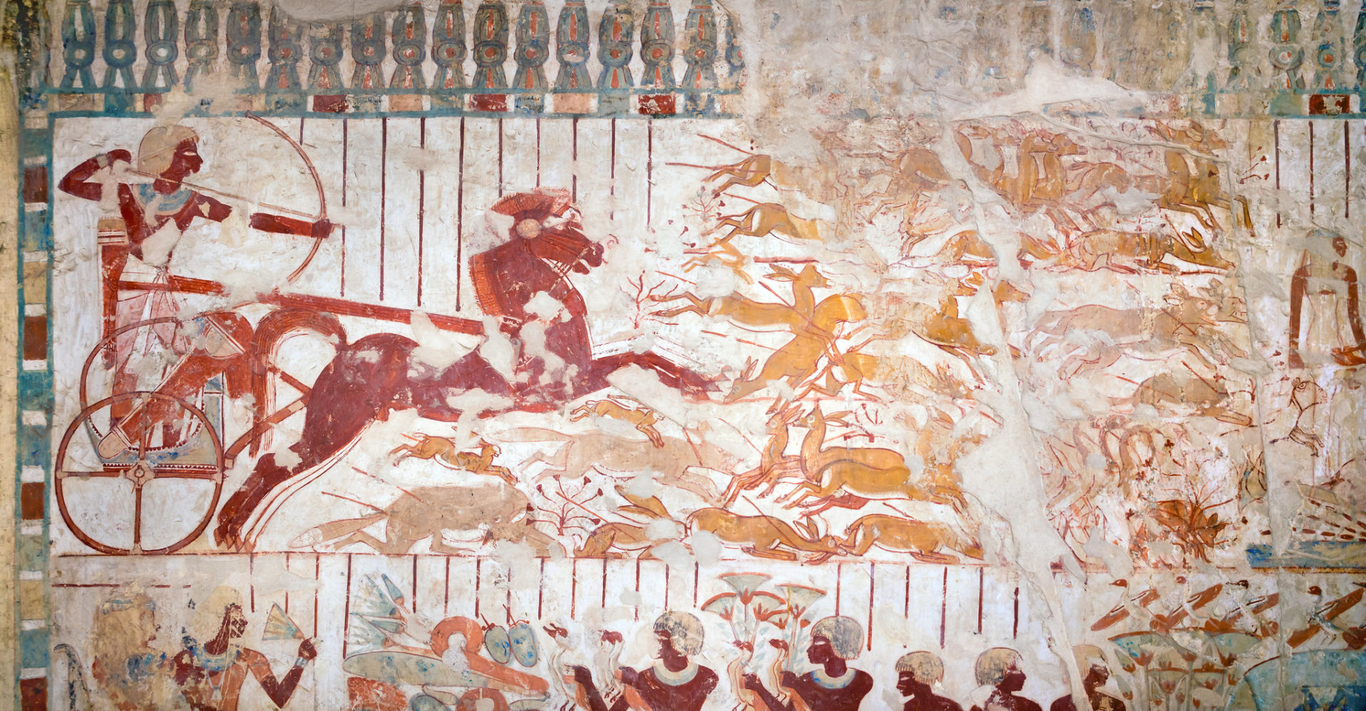 Userhat hunting by chariot in the desert