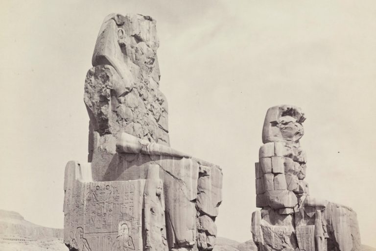 Carnac - Exterior of the Great Hall 1857 - Explore Luxor