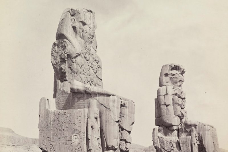Carnac - Exterior of the Great Hall 1857 - Explore Luxor