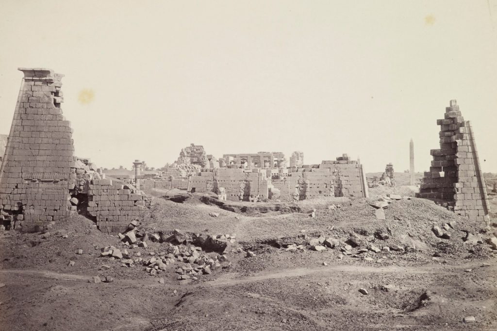 Karnak (Thebes), Third Pylon - Colossus of Limestone Spath - Explore Luxor