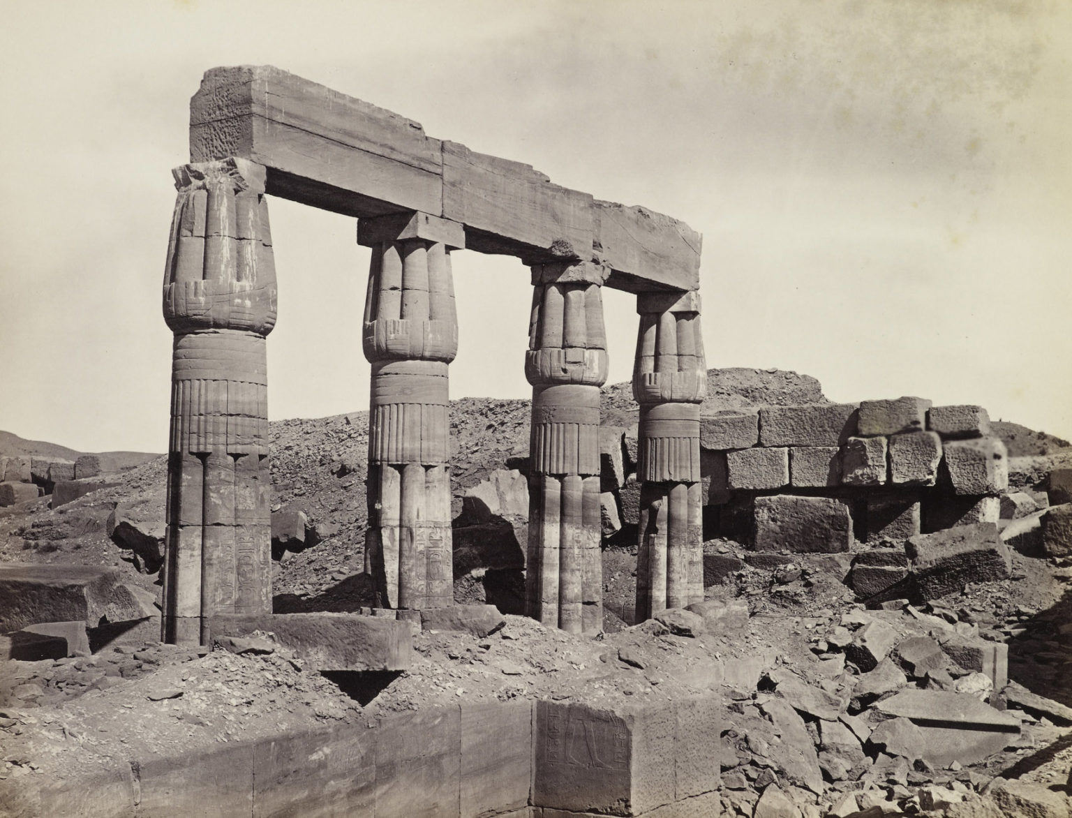 Carnac - The oldest portion of the Ruins 1857 - Explore Luxor