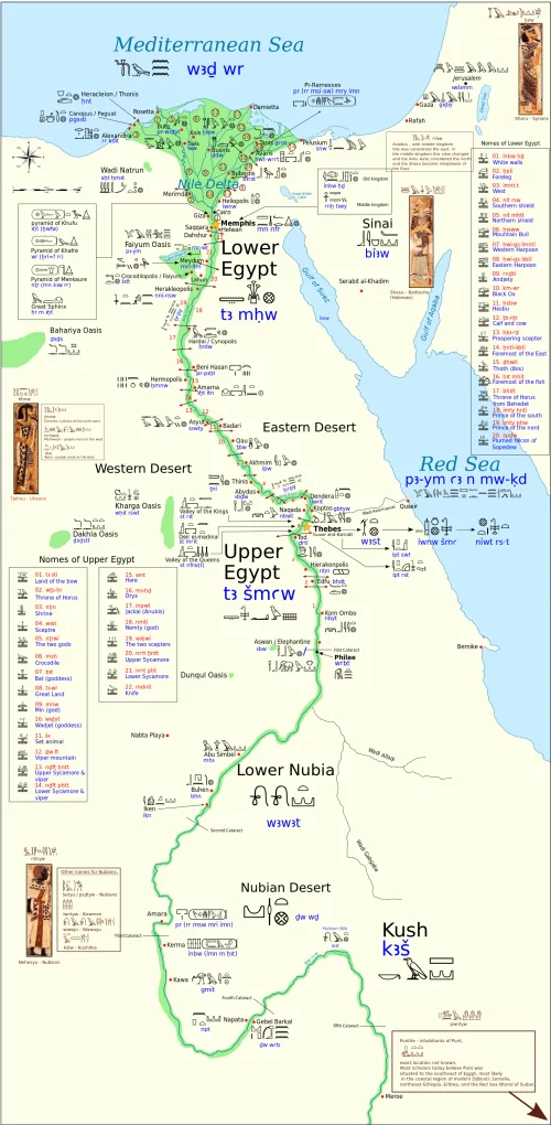 Map of Ancient Egypt - Explore Luxor